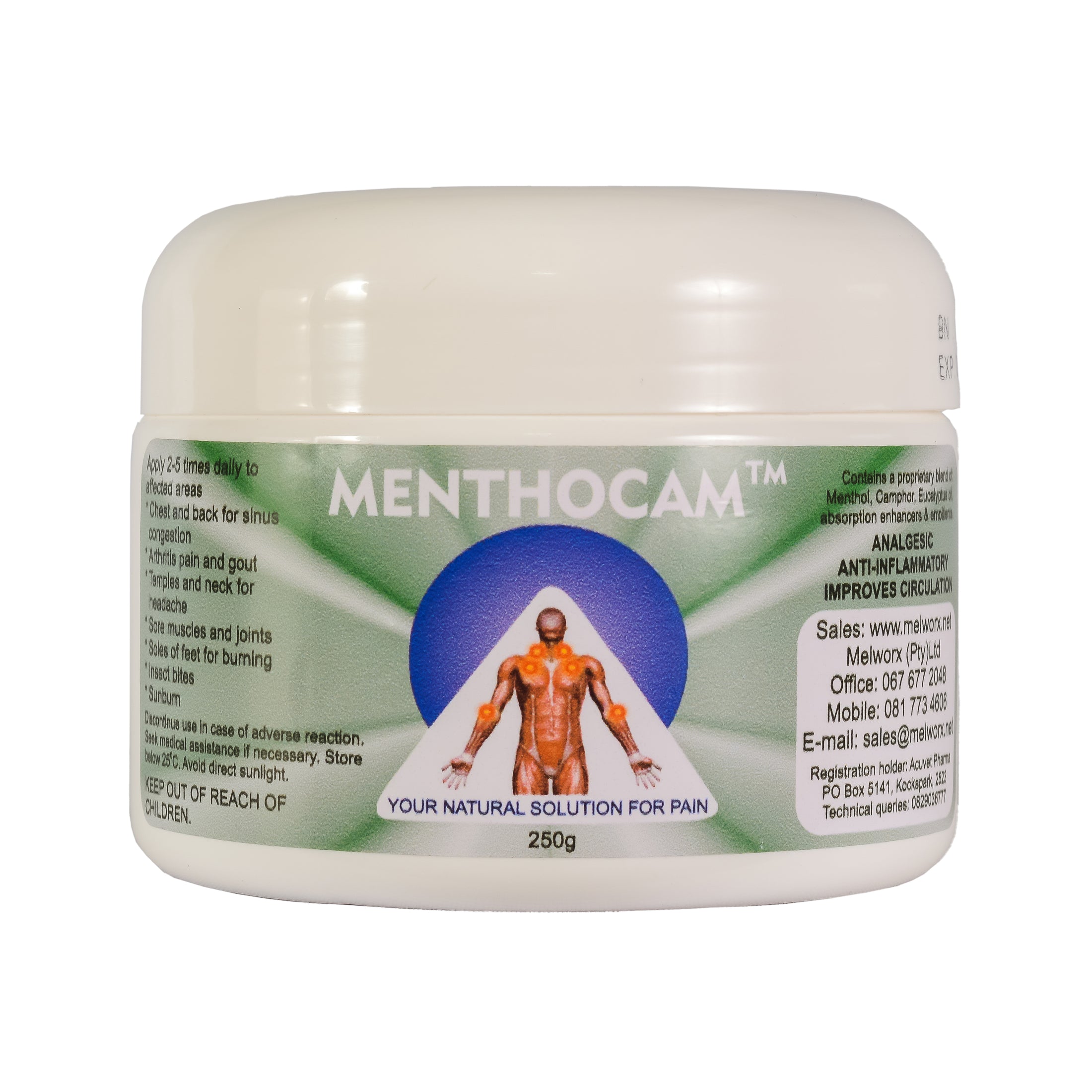Menthocam Anti-inflammatory Gel - 250g – TAV